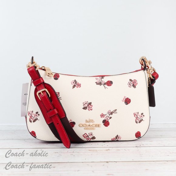Coach | Bags | Nwt Coach Jes Baguette With Ladybug Floral Print In ...